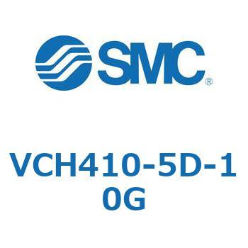 VCH410-5D-10G 5.0MPaパイロット形2・3ポートソレノイドバルブ&チェックバルブ (VCH4～) SMC 空気用 DIN形 ...