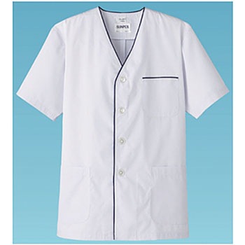 FA377 男性用デザイン白衣・半袖 1個 サーヴォ(サンペックスイスト) 【通販モノタロウ】