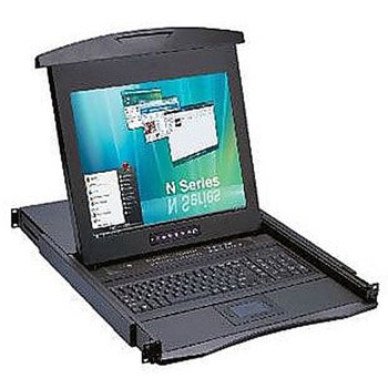 N119-1602E 1U 19インチ TFTモニタ/テンキー付キーボード/タッチパッド/ドロアー ポートKVMスイッチ N119シリーズ 1 ...