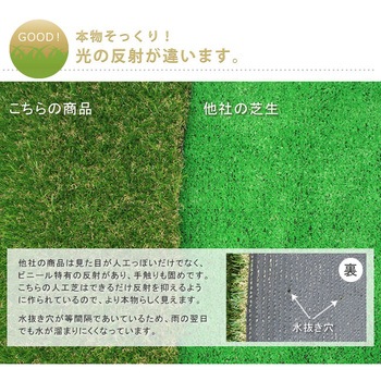 SST-FME-SAMPLE ロール人工芝 カットサンプル(芝丈20mm、30mm) 住まいスタイル 幅100mm長さ100mm SST-FME-SAMPLE - 【通販モノタロウ】