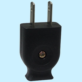 A-25H(BK) 平型プラグ 1個 ELPA 【通販モノタロウ】