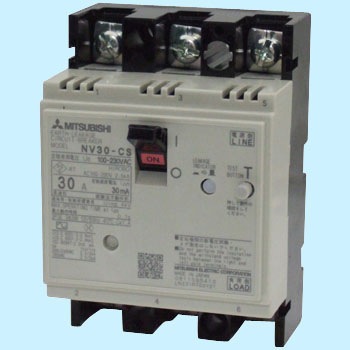 NV30-CS 3P 30A 100-230V 30MA WW 漏電遮断器 NV-CSシリーズ(経済品) 1台 三菱電機 【通販モノタロウ】 06880982