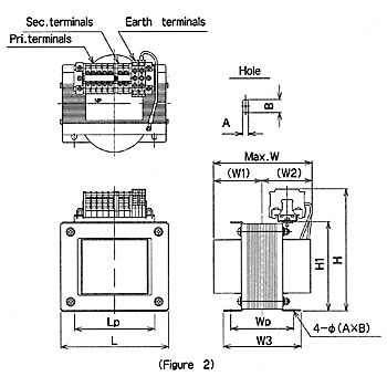 DVS1200 UTE1500 ダブル認証単相複巻トランス (UL506/TUV) 1台 PATLITE(パトライト/旧:春日電機) 【通販 ...