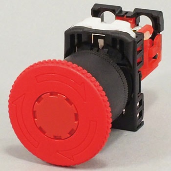 AR22V2R-01R 非常停止用押しボタンスイッチ AR22シリーズ 富士電機 取付寸法 Φ22.3・Φ25.5共用(mm) 接点構成 1b ...