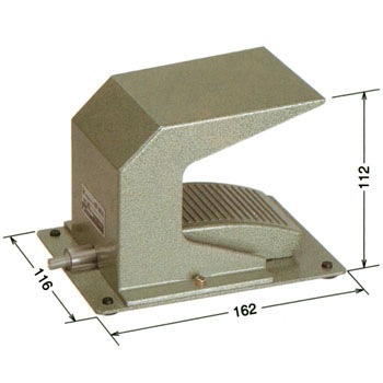 OFL-1V-S3C フットスイッチ S3&M3形シリーズ[小型機器用](保護カバー付) 1台 オジデン(大阪自動電機) 【通販モノタロウ】 08518395
