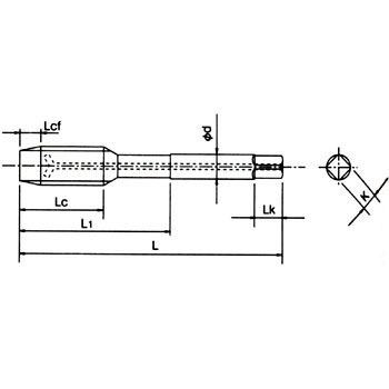 ポイント スチール用 油穴付き 高速シンクロタップ VPO-US-POT オーエスジー(OSG) ポイントタップ 【通販モノタロウ】