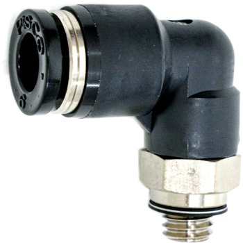 PL6-M6 チューブフィッティングエルボ 1個 ピスコ(PISCO) 【通販モノタロウ】