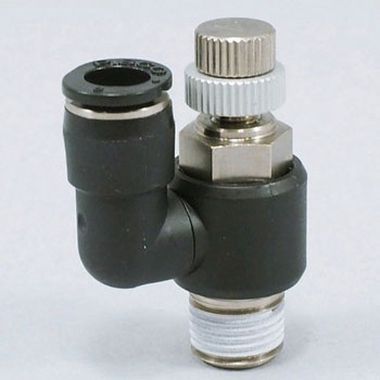 JSS6-01A スピードコントローラフリータイプメーターアウト ピスコ(PISCO) チューブ外径6mmねじ径R1/8 - 【通販モノタロウ】