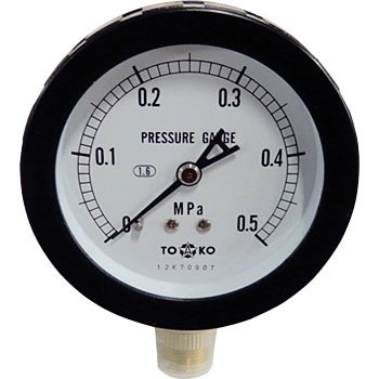 BL-AT3/8G 75×0.5MPa(簡易防滴形) 一般圧力計A形Φ75(簡易防滴型) TOKO(東洋計器興業) 使用圧力範囲 0～0.5MPa、最小目盛 0.01MPa、1台 - 【通販 ...