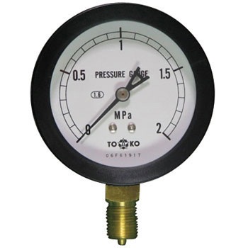 BL-AT3/8G 75×2MPa(簡易防滴形) 一般圧力計A形Φ75(簡易防滴型) 1台 TOKO(東洋計器興業) 【通販モノタロウ】 09491045