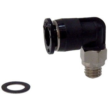 PL6-M6M ミニタイプ エルボ PISCO(ピスコ) 空気 M チューブ外径6mm 1個 - 【通販モノタロウ】