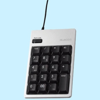 TK2-UF2BHSV 2ポートUSB2.0HUB付 USBテンキーパッド 1個 エレコム 【通販モノタロウ】