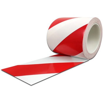 J2353-R/W 厚手PVCラインテープ(テープ幅100mm) 1巻 セーフラン安全用品 【通販モノタロウ】