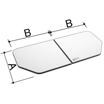 YFK-1679B-D2 薄型保温組フタ 1600スタンダード浴槽用 1組(2枚) LIXIL(INAX) 【通販モノタロウ】
