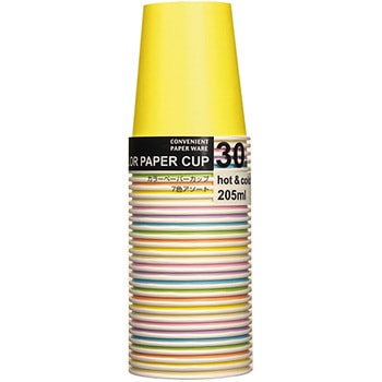 KHN307AC カラーアソートカップ(7色アソート) 205ml 日本デキシー 1袋(30個) KHN307AC - 【通販モノタロウ】