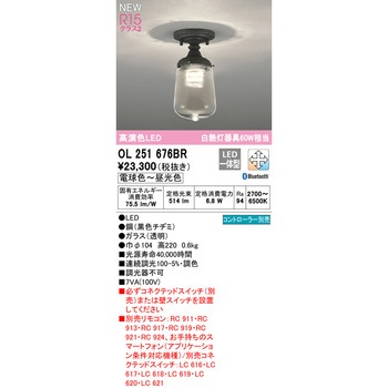 OL251676BR シーリングライト ODELIC(オーデリック) 電球色～昼光色 Ra94 高演色LED - 【通販モノタロウ】