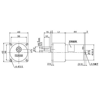 DC geared motor TG- 85 C-AGD type TSUKASA ELECTRIC Geared Motors [MonotaRO]