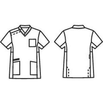 スクラブ 兼用 半袖 住商モンブラン 【通販モノタロウ】