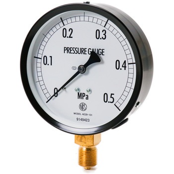 AE20-131 0.5MPa 普通形圧力計(A枠 立形 G3/8)100Φ 1個 長野計器 【通販モノタロウ】 19902225