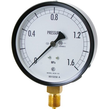 AE20-131 1.6MPa 普通形圧力計(A枠 立形 G3/8)100Φ 1個 長野計器 【通販モノタロウ】 19902252