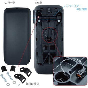 補修用純正タイプサイドミラー JET INOUE(ジェットイノウエ) トラック用サイドミラー 【通販モノタロウ】