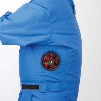 空調風神服 ツナギ (ハイパワーファンセット&バッテリーセット 2023-2) サンエス つなぎ 空調ウェア・服 【通販モノタロウ】