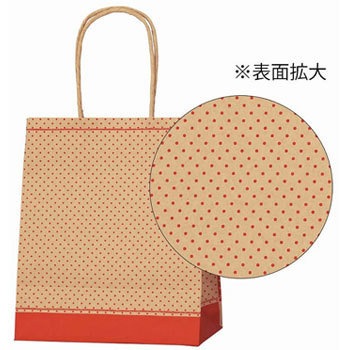 手提げ紙袋 ピンドット HEIKO 手提袋 【通販モノタロウ】