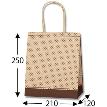 手提げ紙袋 ピンドット HEIKO 手提袋 【通販モノタロウ】