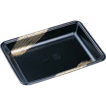 FLB-Y18-33 W トレー エコ黒ふで金 1ケース(100枚×9袋) エフピコ 【通販モノタロウ】