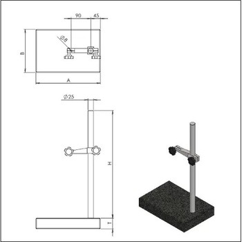 NDS00-0070-1510 コンパレータースタンド ND精工 等級JIS00級 平面度2μm - 【通販モノタロウ】