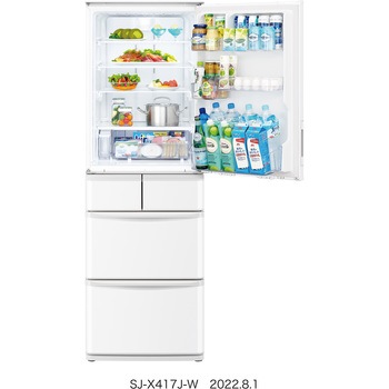 SJ-X417J-W どっちもドア冷蔵庫412L 1台 シャープ 【通販モノタロウ】