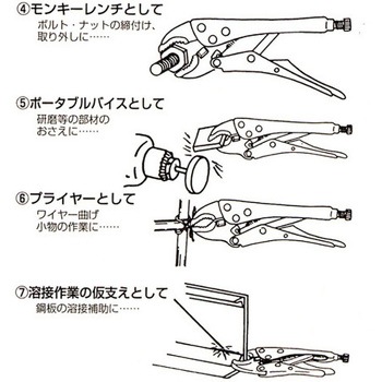 EGバイスプライヤー EBPシリーズ EIGERTOOL(アイガーツール) ハンドクリッパー/プライヤー 【通販モノタロウ】