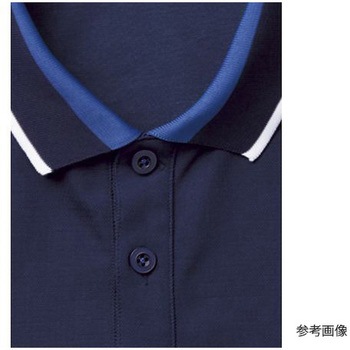 ユニセックスポロシャツ ネイビー×レッド TB4504U-3 ナチュラルスマイル ポロシャツ 半袖 【通販モノタロウ】