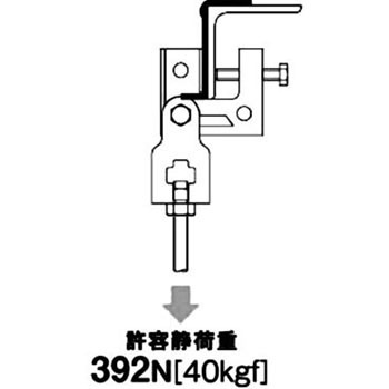 HB吊り金具用補強金具(アングル用) ネグロス電工 吊り金具/振れ止め金具 【通販モノタロウ】 S-HBS40A～