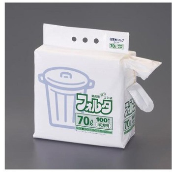 ごみ袋 半透明/100枚 EA995ADシリーズ アズワン ポリ袋(ゴミ袋) 【通販モノタロウ】