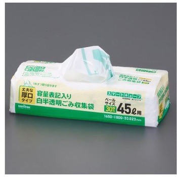 ポリ袋 半透明/30枚 EA995ADシリーズ エスコ ポリ袋(ゴミ袋) 【通販モノタロウ】