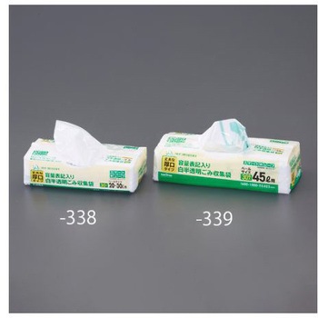 ポリ袋 半透明/30枚 EA995ADシリーズ エスコ ポリ袋(ゴミ袋) 【通販モノタロウ】