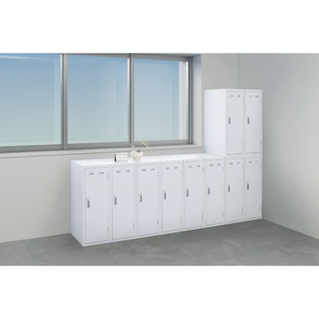 SLDW-M1-N ミニロッカー(連結タイプ)シリーズ 南京錠用 生興 ホワイト色 幅317mm奥行515mm高さ896mm SLDW-M1-N - 【通販モノタロウ】