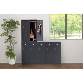 SLKK-M1 ミニロッカー(連結タイプ)シリーズ シリンダー錠 生興 ブラックサテン色 幅317mm奥行515mm高さ896mm SLKK-M1 - 【通販モノタロウ】