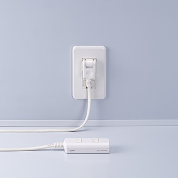 扉付タップ 3個口 安全 いたずら防止 感電事故防止 ほこり防止シャッター付 配線 180°回転式プラグ ELPA 2P電源タップ 【通販モノタロウ】