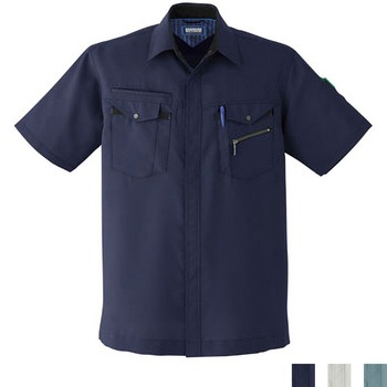 半袖シャツ E7603 Asahicho(旭蝶繊維) 半袖シャツ 春夏 【通販モノタロウ】