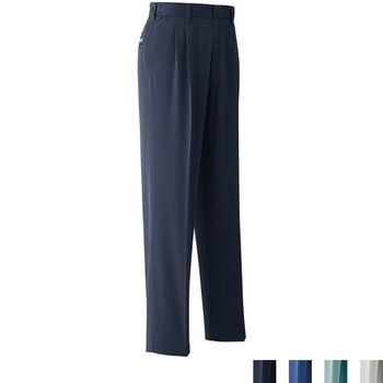 パンツ(ツータック) E6905 Asahicho(旭蝶繊維) ツータックパンツ 春夏 【通販モノタロウ】