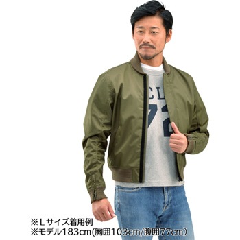 DH-006 ナイロンツイルMA-1ジャケット HenlyBegins(ヘンリービギンズ) ライディングジャケット 【通販モノタロウ】