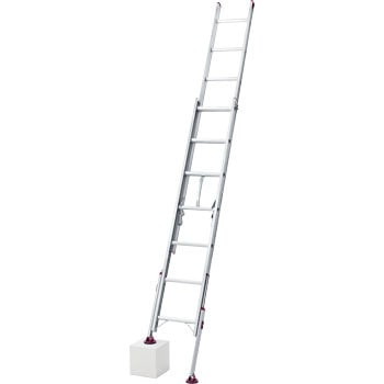 LSK2-1.0-54 伸縮脚付二連梯子 1台 長谷川工業 【通販モノタロウ】