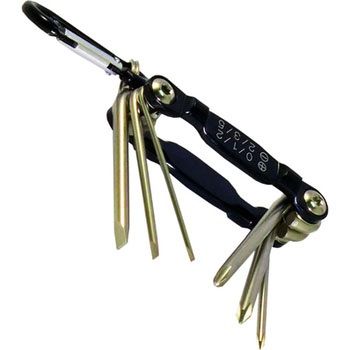 KDR-610 カラビナ付き ドライバーセット 6P 1個 レモラ 【通販モノタロウ】