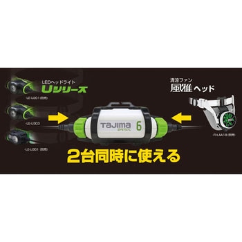 LE-U303-SP2 ペタLEDヘッドライトU303セット2 TJMデザイン(タジマツール) 充電式 明るさ(最大)300Lm - 【通販 ...