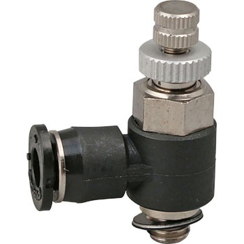 JNC4-M5 スロットルバルブ エルボ PISCO(ピスコ) 適合チューブ外径4mm - 【通販モノタロウ】