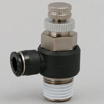 JNC6-02 スロットルバルブ エルボ ピスコ(PISCO) 適合チューブ外径6mm - 【通販モノタロウ】