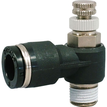 JNC8-01 スロットルバルブ エルボ PISCO(ピスコ) 適合チューブ外径8mm - 【通販モノタロウ】