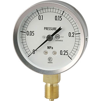 GS51-131 0.25MPa 汎用型圧力計(A・B枠/立形) 75Φ 形番：GS51 1個 長野計器 【通販モノタロウ】